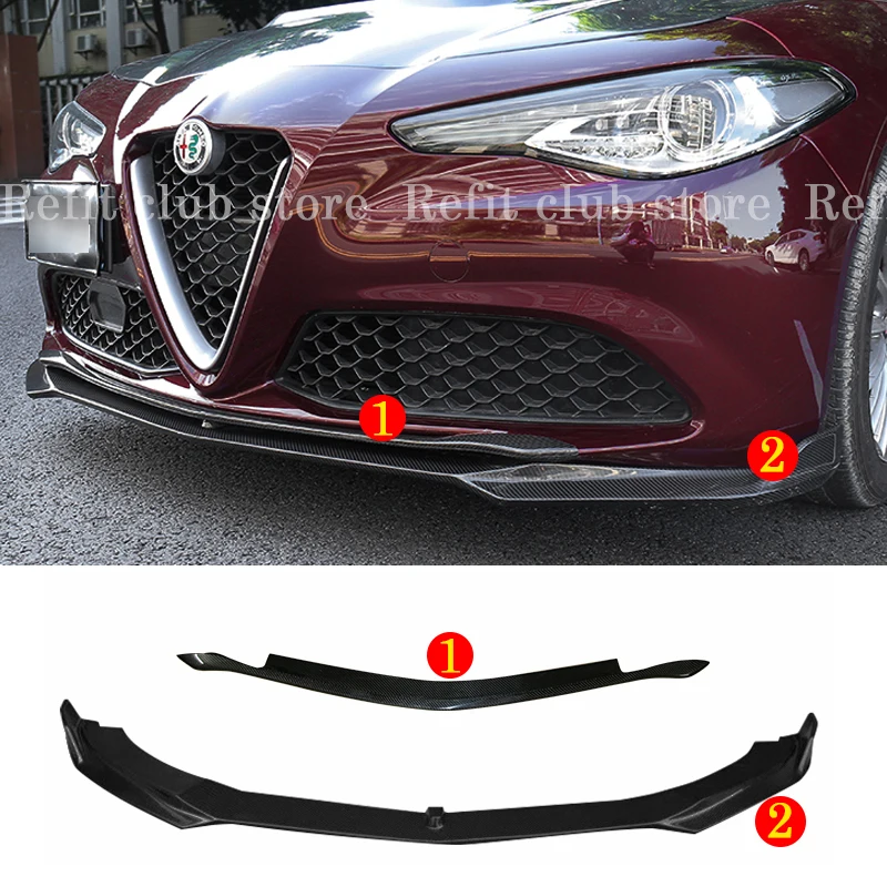 Carbon-Fiber-Car-Front-Upper-Lip-Lower-Lip-Anti-collision-Front-Shovel ...