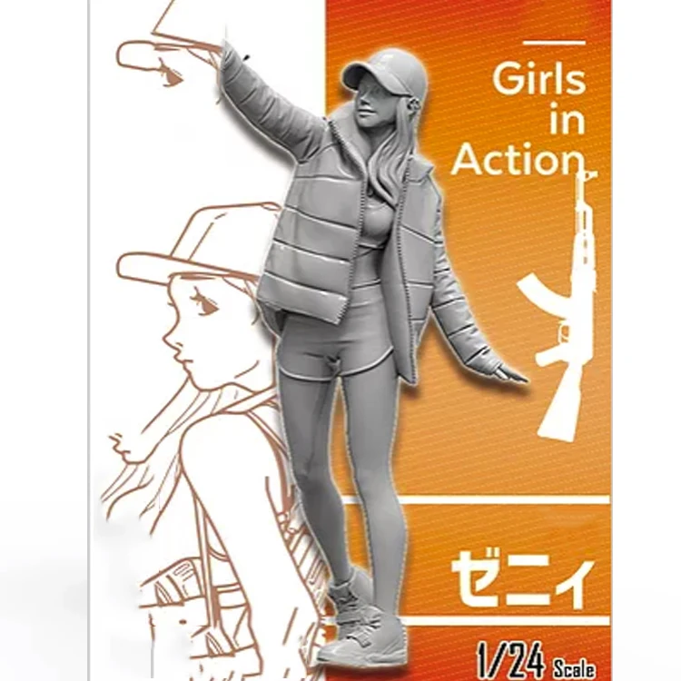 1/24 Girl Resin Figure Building Kit|Model Building Kits| - AliExpress