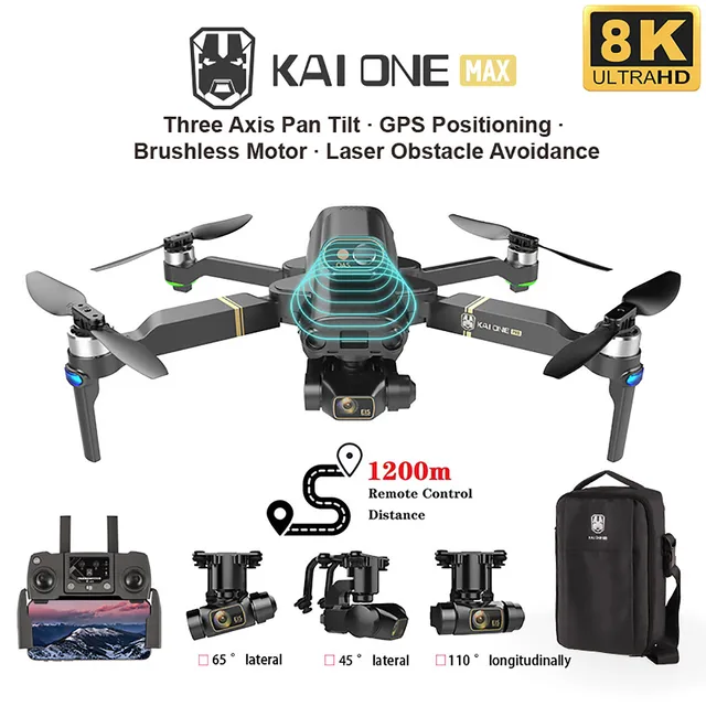 8K HD Camera Quadcopter With GPS 5G Anti-shake 2-Axis Brushless Motor ...