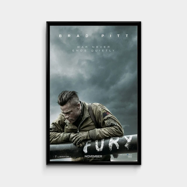Fury Poster Brad Pitt