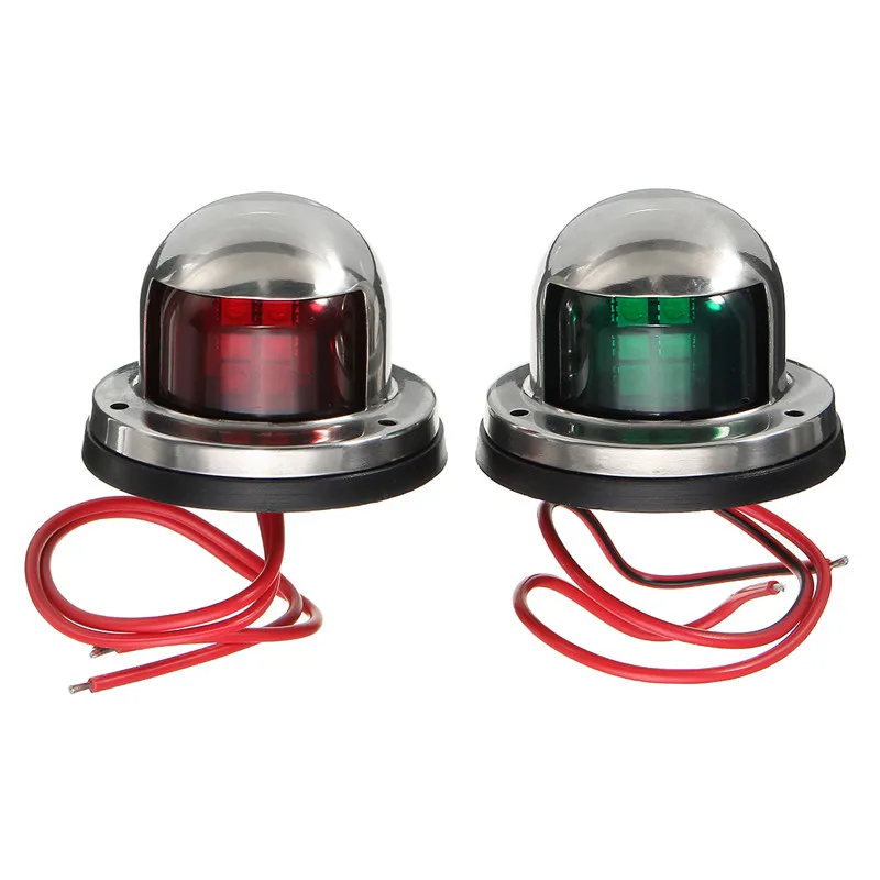 2-Stuks-Red-Green-Boot-Licht-12V-Led-Boog-Navigatie-Licht-Rood-Groen ...