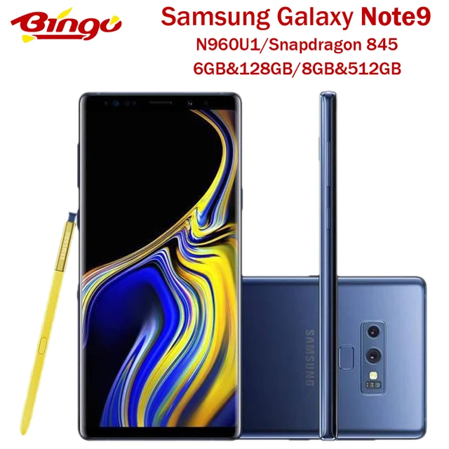 Samsung Galaxy Note9 Note 9 N960U1 6GB/8GB RAM Unlocked Mobile Phone ...