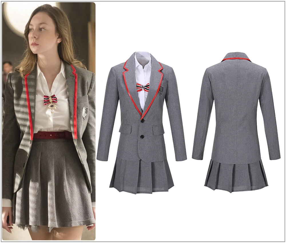 Uniforme escolar Elite para mujer, disfraz de Cosplay, camisa ...