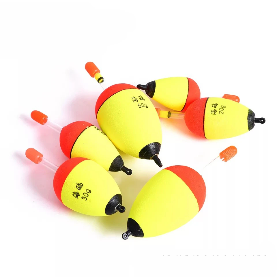 5pcs/lot 3g-100g Luminous Foam Fishing Float Buoyancy Eva Soft Boya ...