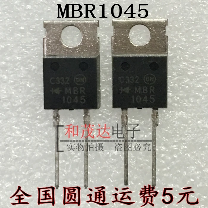 10 pçs/lote original novo mbr1045 b1045 to 220 10a/45 v em estoque ...