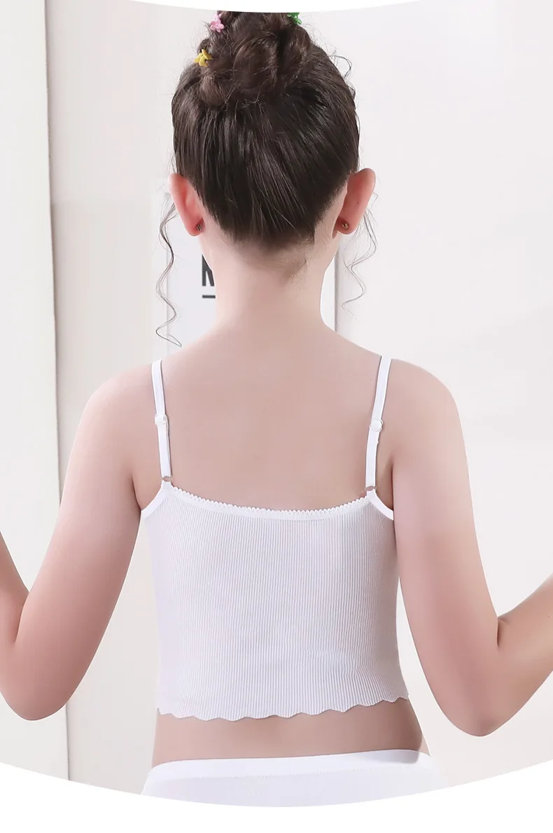 Tops For Children Modal Tank Top Girl White Breathable And Comfortable ...