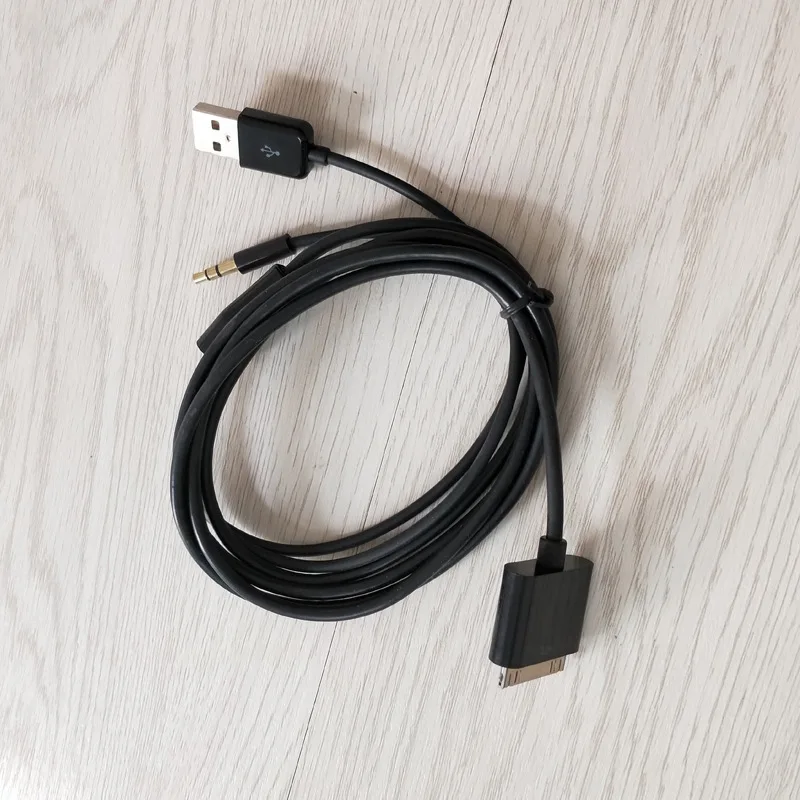 30-pin-to-USB-charging-3-5mm-AUX-cable-1-5m-USB-charge-cable-adapter ...