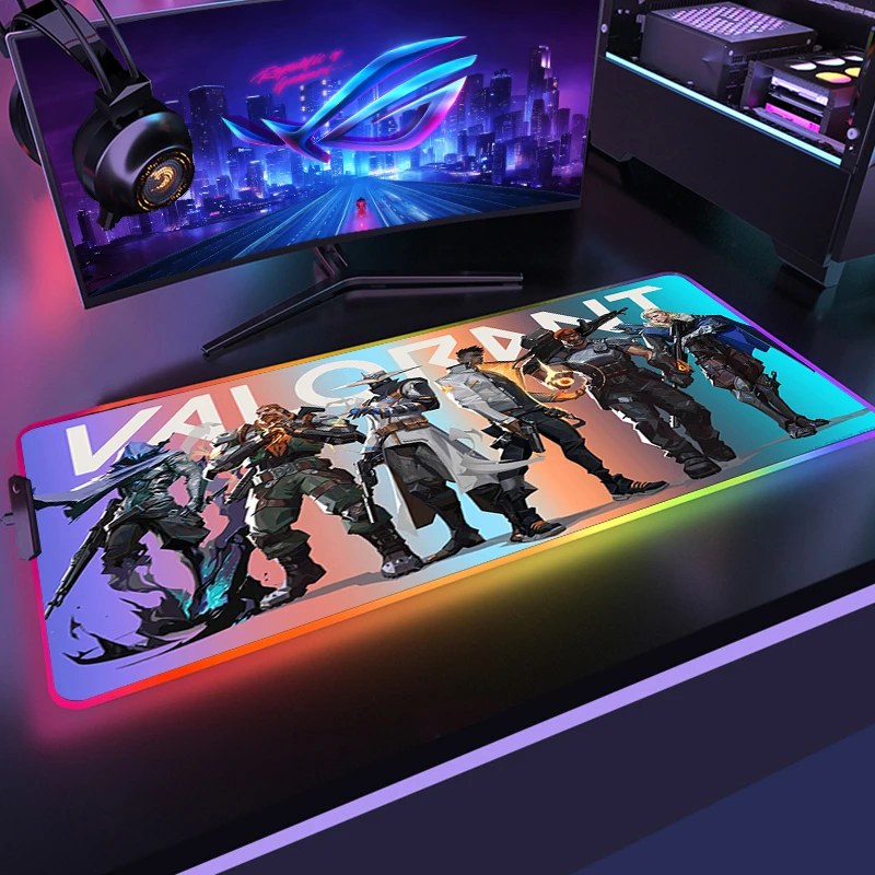 Gaming Valorant Pad Mouse Desk Mat Manga Carpet Keyboard and Table Pads ...