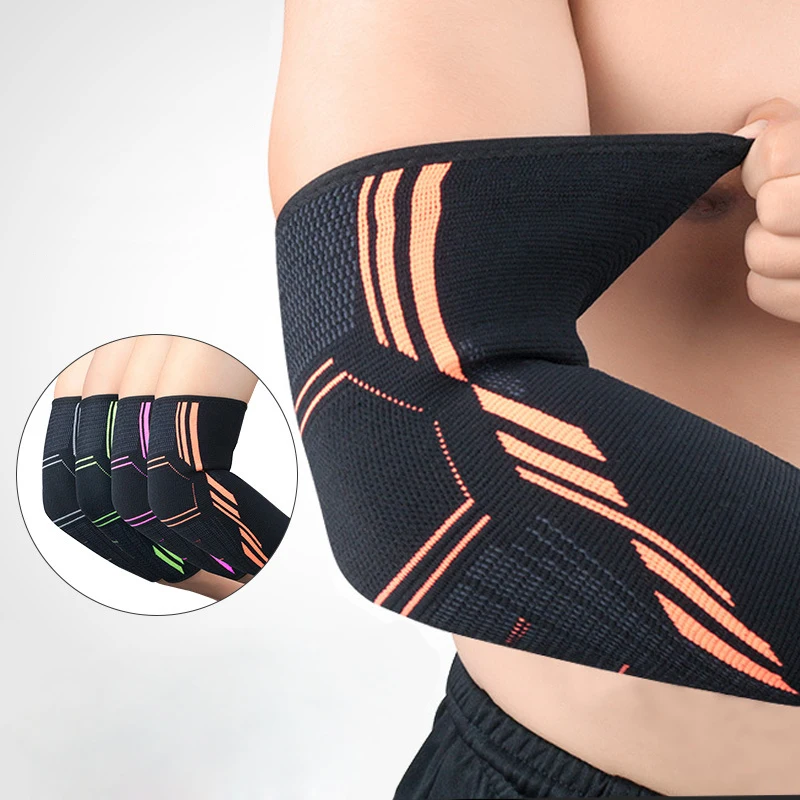 1PCS Elbow Support Elastic Gym Sport Elbow Protective Pad Absorb Sweat ...
