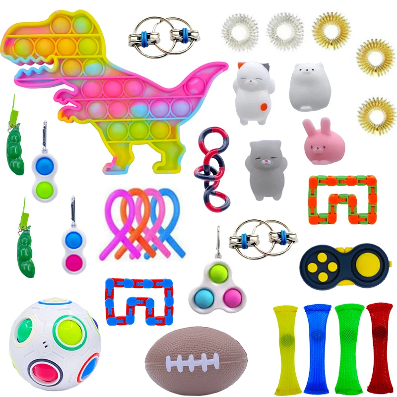 Dropshipping Fidget Toys 20/23/24/27PCS Pack Sensory Toy Set Antistress ...