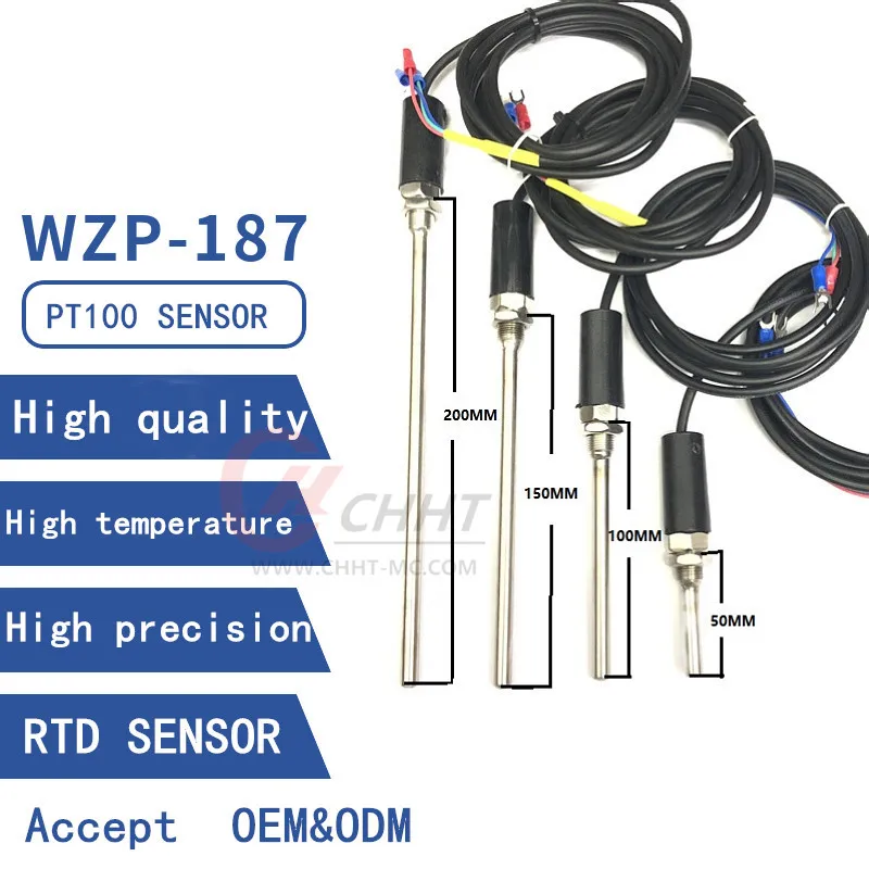 Smart-Pt100-Temperature-Sensor-WZP-187-Stainless-Steel-Waterproof ...