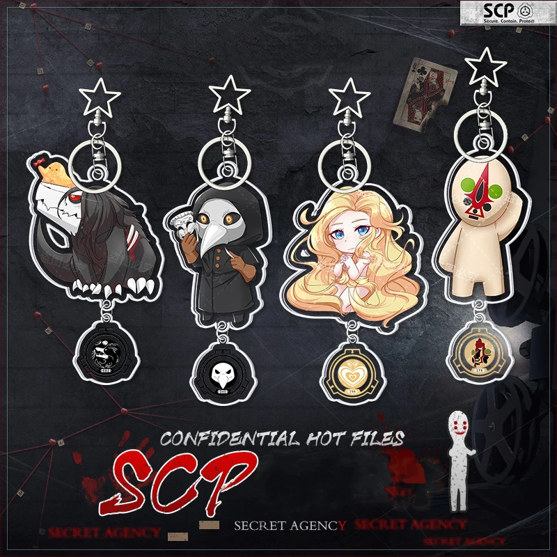 Anime scp fundação a escultura praga médico cosplay acrílico pingentes ...