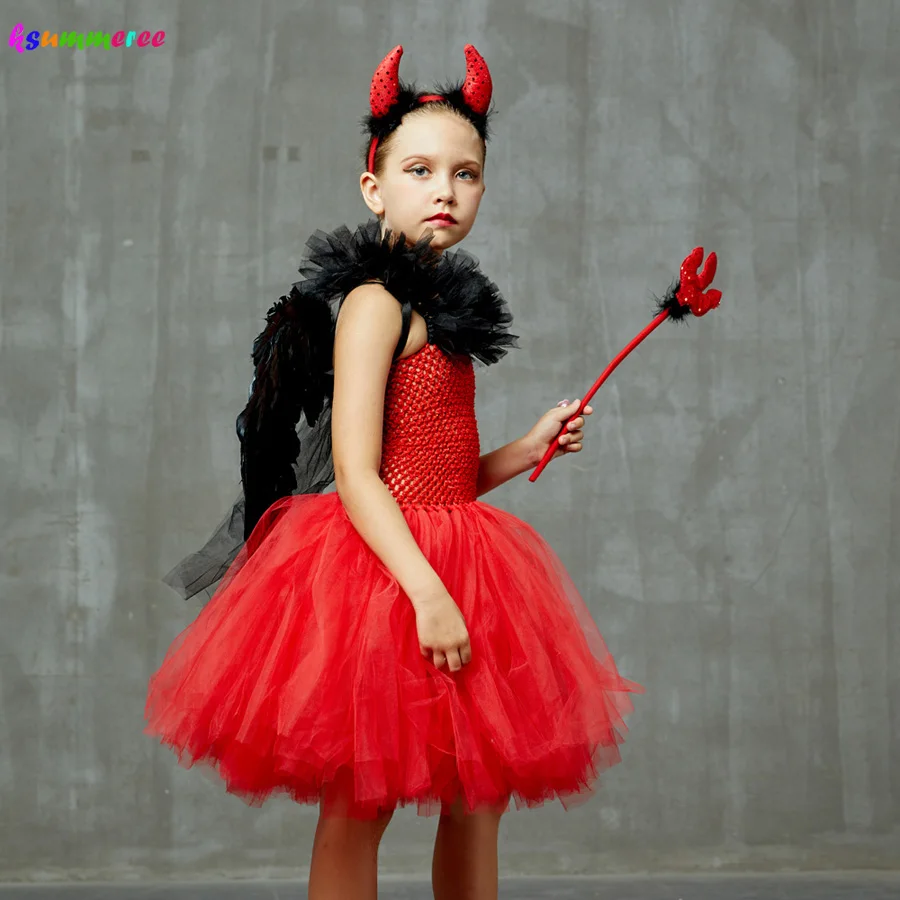 Girls Devil Costume Homemade