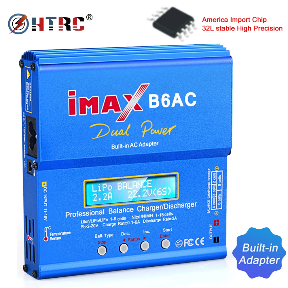Htrc-Imax-B6-Ac-Lipo-Lader-80W-6A-Dual-Power-Rc-Lipo-Lader-Voor-Lipo ...
