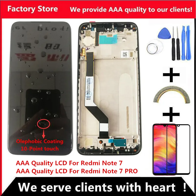10-touch Original Lcd For Xiaomi Redmi Note 7 Lcd With Frame Display ...