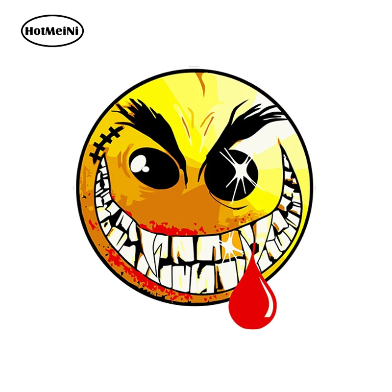 Hotmeini Evil-smiley-face-decal Vinyl Decal Bumper Window Car Sticker ...