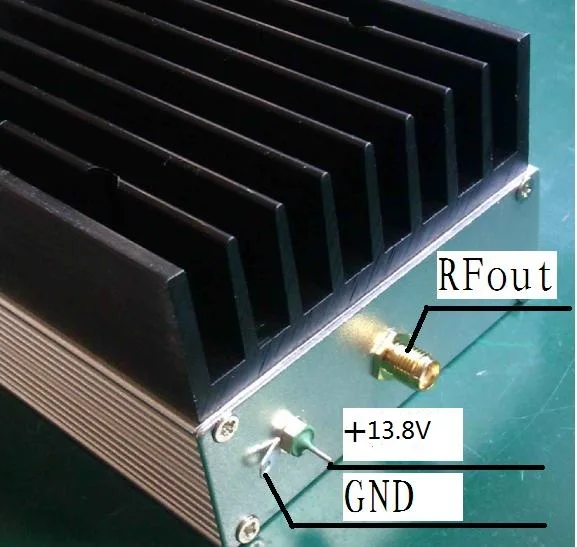 88 108MHz FM broadcast amplifier FM power amplifier input 1MW output 13 ...