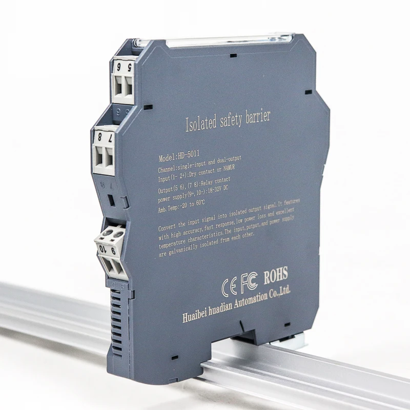 Seals & O-Rings DC 24V Signal Conditioner Current Signal Isolator Transmitter 4-20mA PLC Detect ...