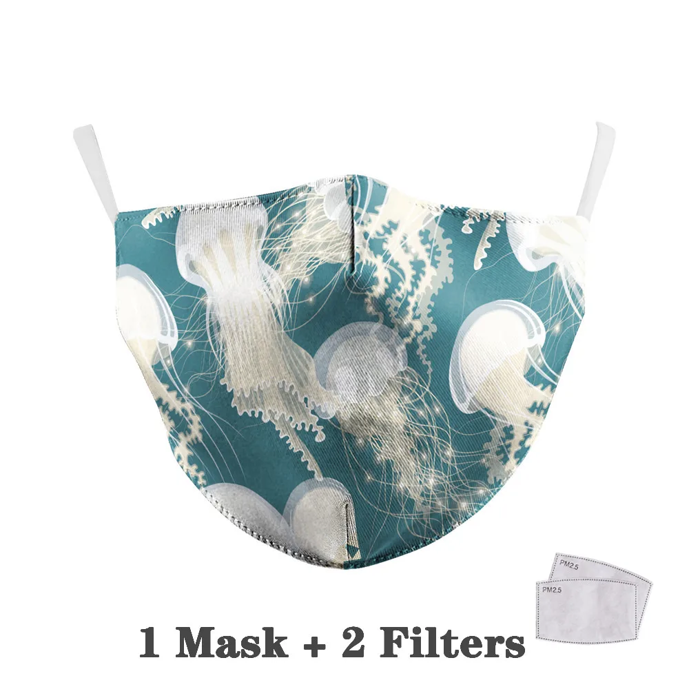 Flower Print Face Mask - Fashion Masks
