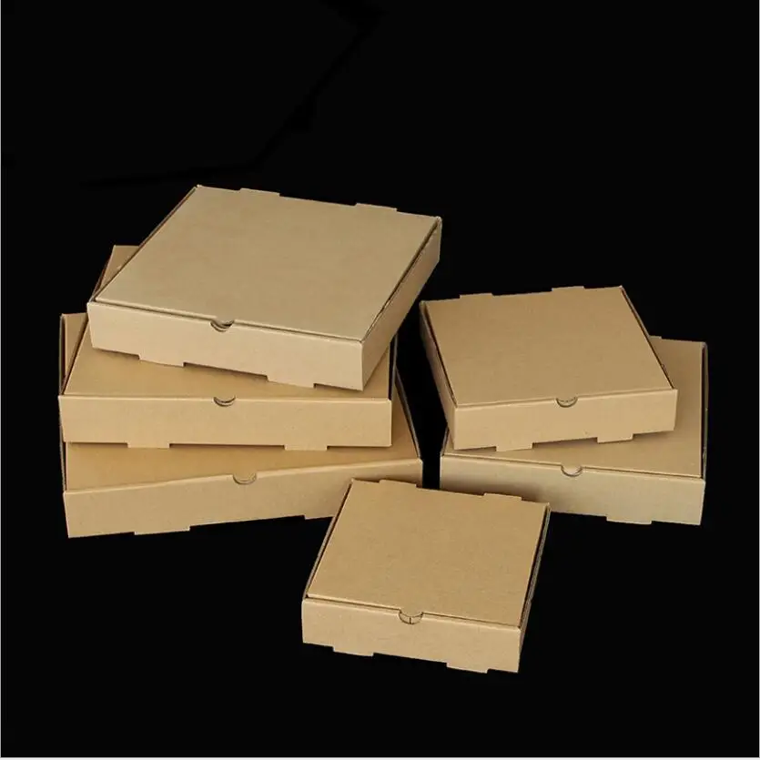 Brown Pizza Box