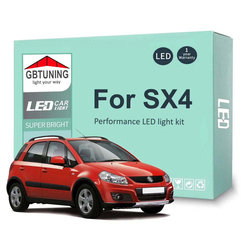 9Pcs-Canbus-LED-Interior-Light-Bulb-Kit-For-Suzuki-SX4-2007-2011-2012 ...