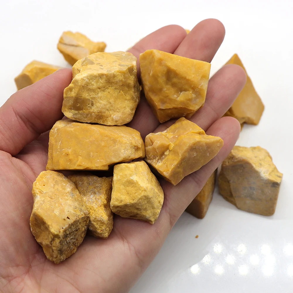 Natural-Lemon-Jade-Raw-Crystal-Quartz-Irregular-Shape-Ore-Rock-Minerals ...