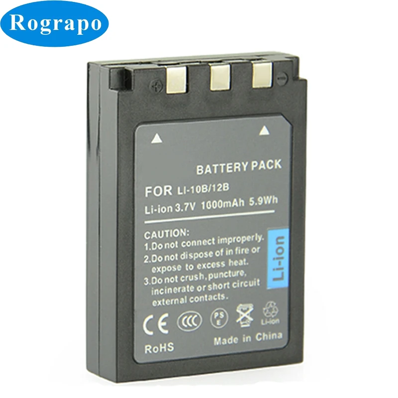 New 1000mAh Li 10B Li 12B Battery For Olympus X 1 X 2 50Z U 300 400 410 ...