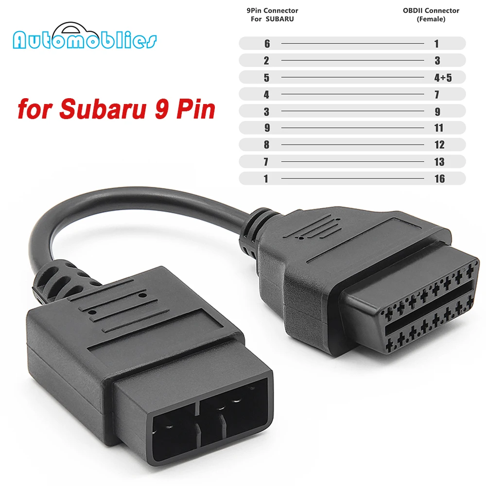 OBD2-for-SUBARU-9-Pin-Male-9Pin-to-16Pin-OBD-2-OBDII-Diagnostic-Tool ...