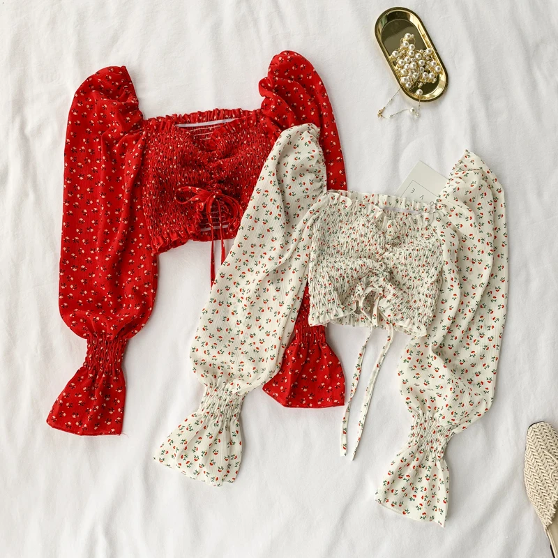 MUMUZI короткий дизайн пупка шифоновая рубашка дизайн квадратный ...