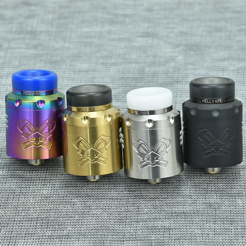 Dead Rabbit v3 RDA 24mm single/dual coil 316 SS E Cigarette Vaporizer atomizer tank steel ...