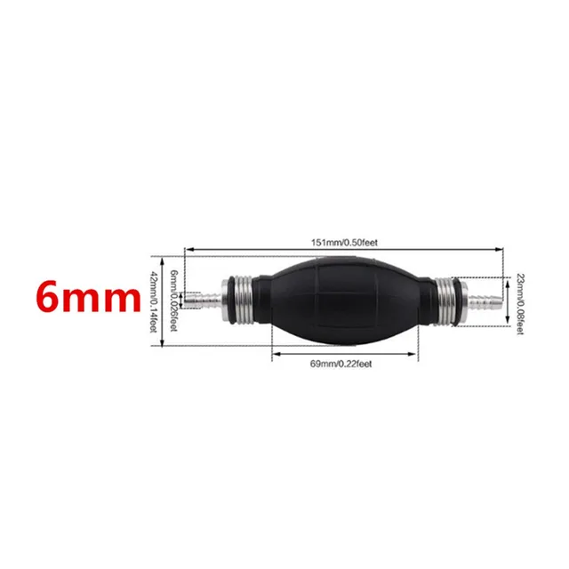 6/8/10/12mm Hand Fuel Pump Manual Oil Pump Fuel Gas Petrol Transfer ...