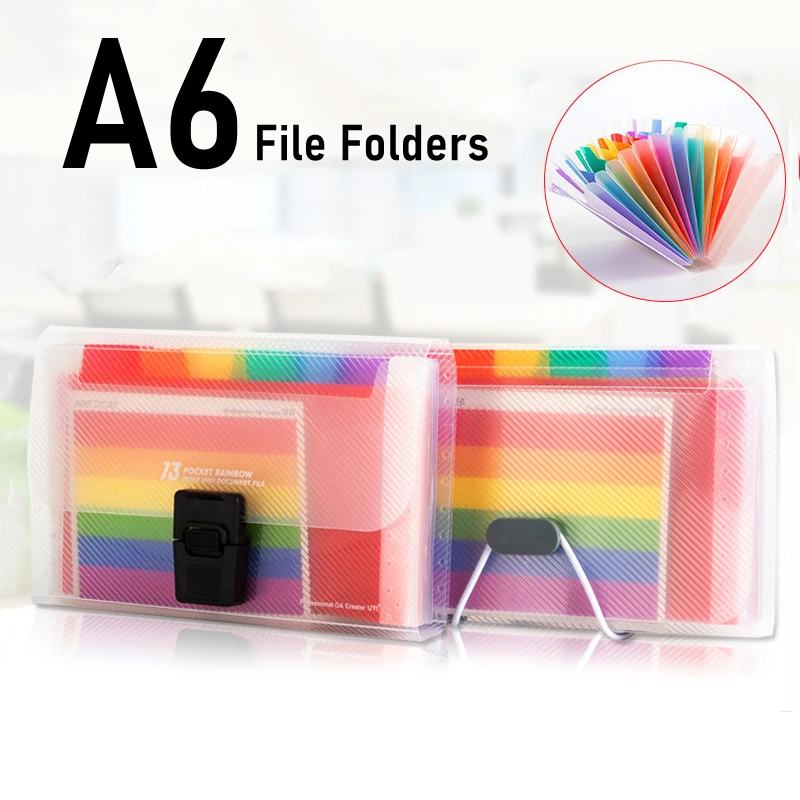 A6-File-Folder-Portable-Waterproof-Oranizer-Multi-layer-File-Package ...