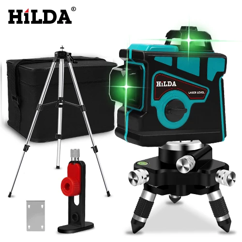 HILDA Laser Level 12 Lines 3D Level Self-Leveling 360 Horizontal And ...