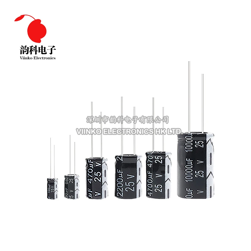 25V Aluminum Electrolytic Capacitor 10UF 22UF 33UF 47UF 100UF 220UF ...