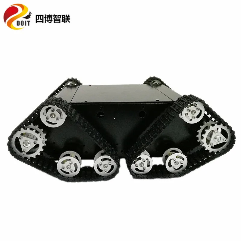 SZDOIT Heavy Load Metal 4WD Tracked Smart Robot Tank Car Chassis Kit ...