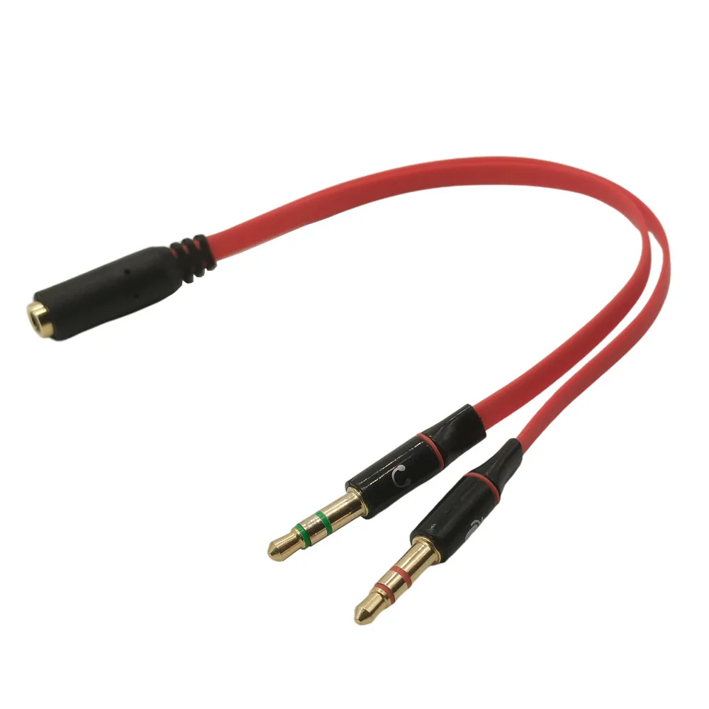 Y Splitter Cable 3.5mm 2 in 1 Male To Female AUX Audio Cable MP3 MP4 ...