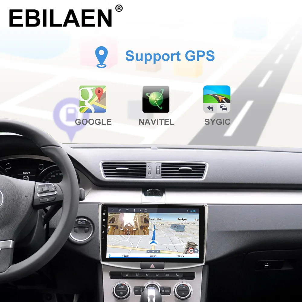 EBILAEN автомобильный Радио мультимедийный плеер для VW Volkswagen ...