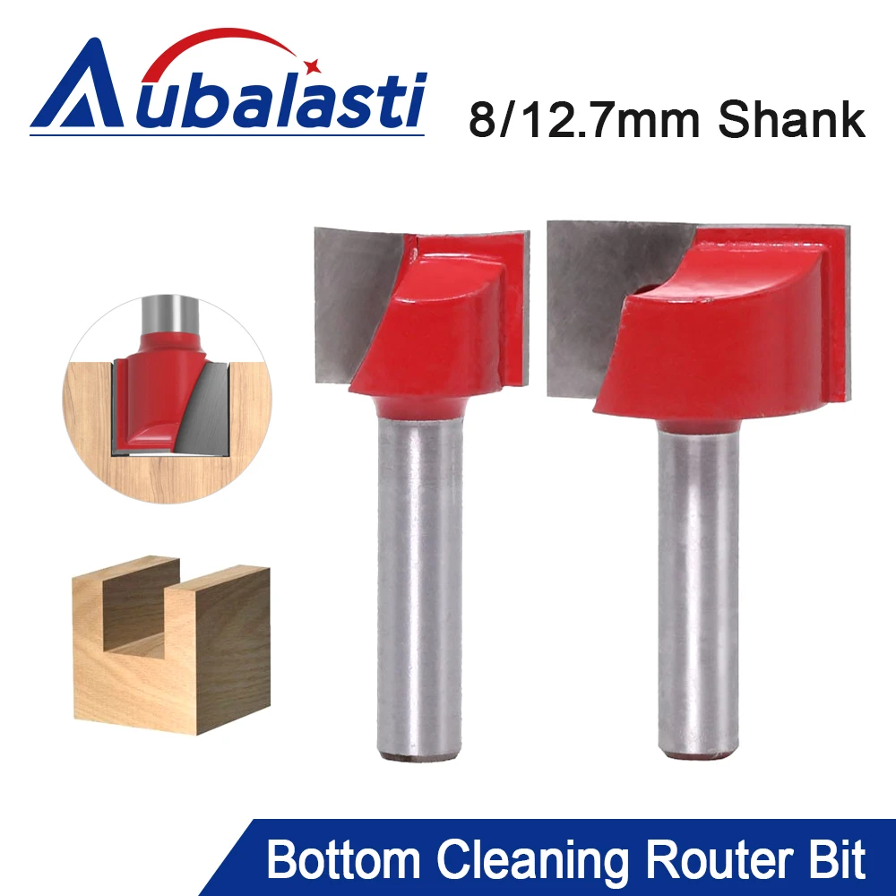 Aubalasti Dia.8mm 12.7mm Shank Surface Planing Bottom Cleaning Wood ...