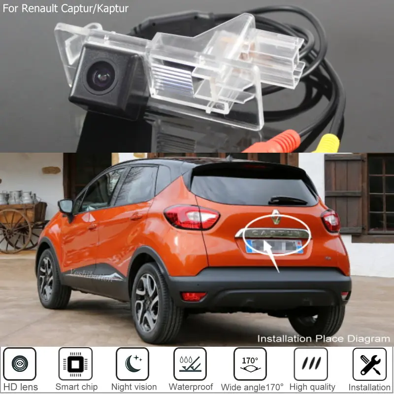 Car Rear View Camera For Renault Captur 2013~2018 HD CCD Night Vision ...