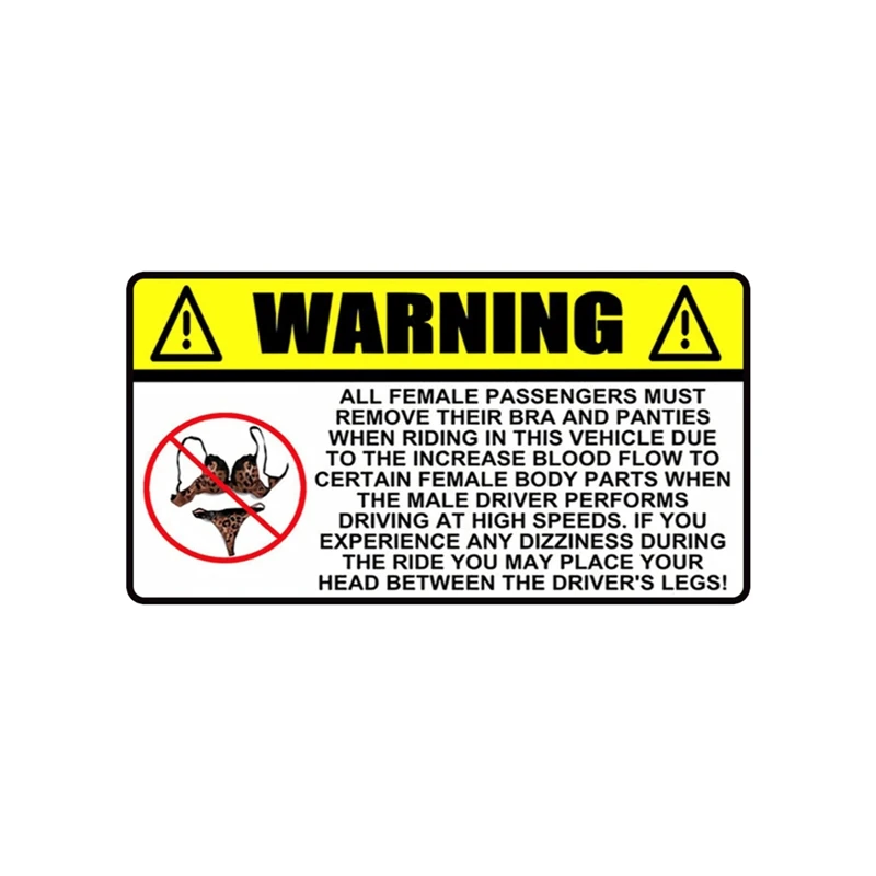 Funny Warning Stickers