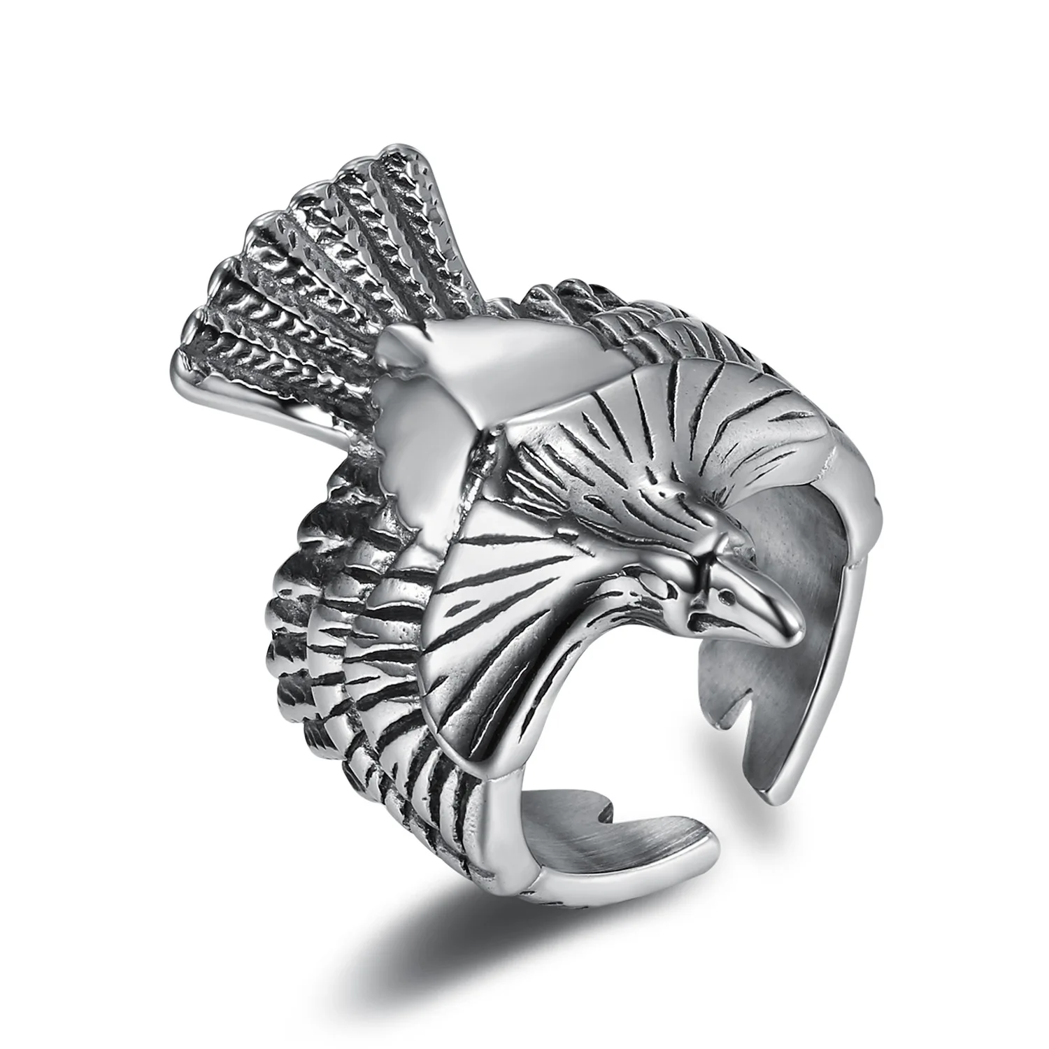 Wholesale Biker Eagle Ring Stainless Steel Jewelry Gold Animal Usa ...