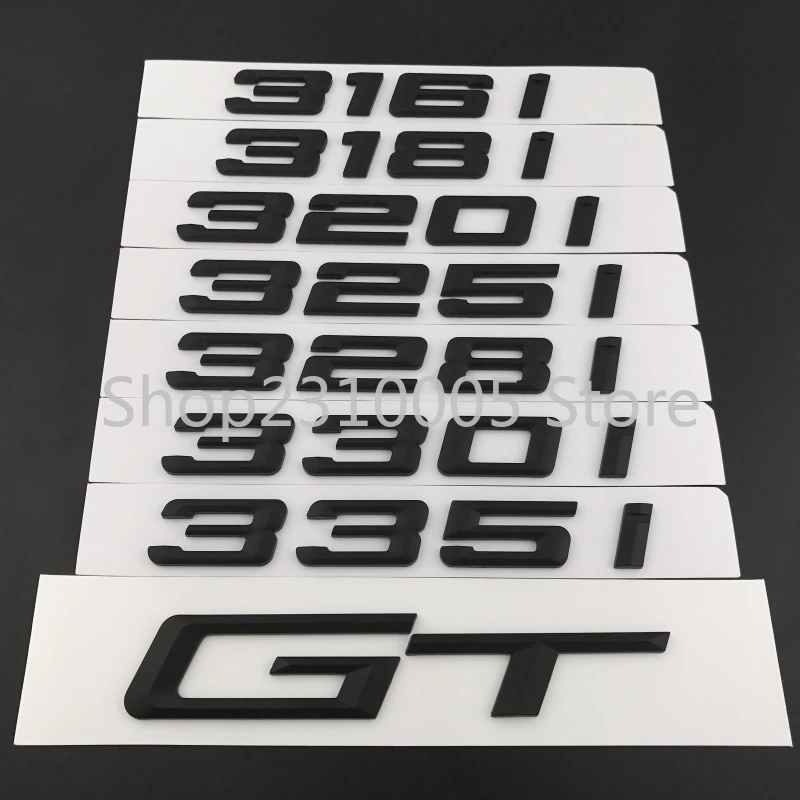 316i 318i 320i 325i 330i 335i Gt Trunk Boot Emblem Letter Badges Car ...