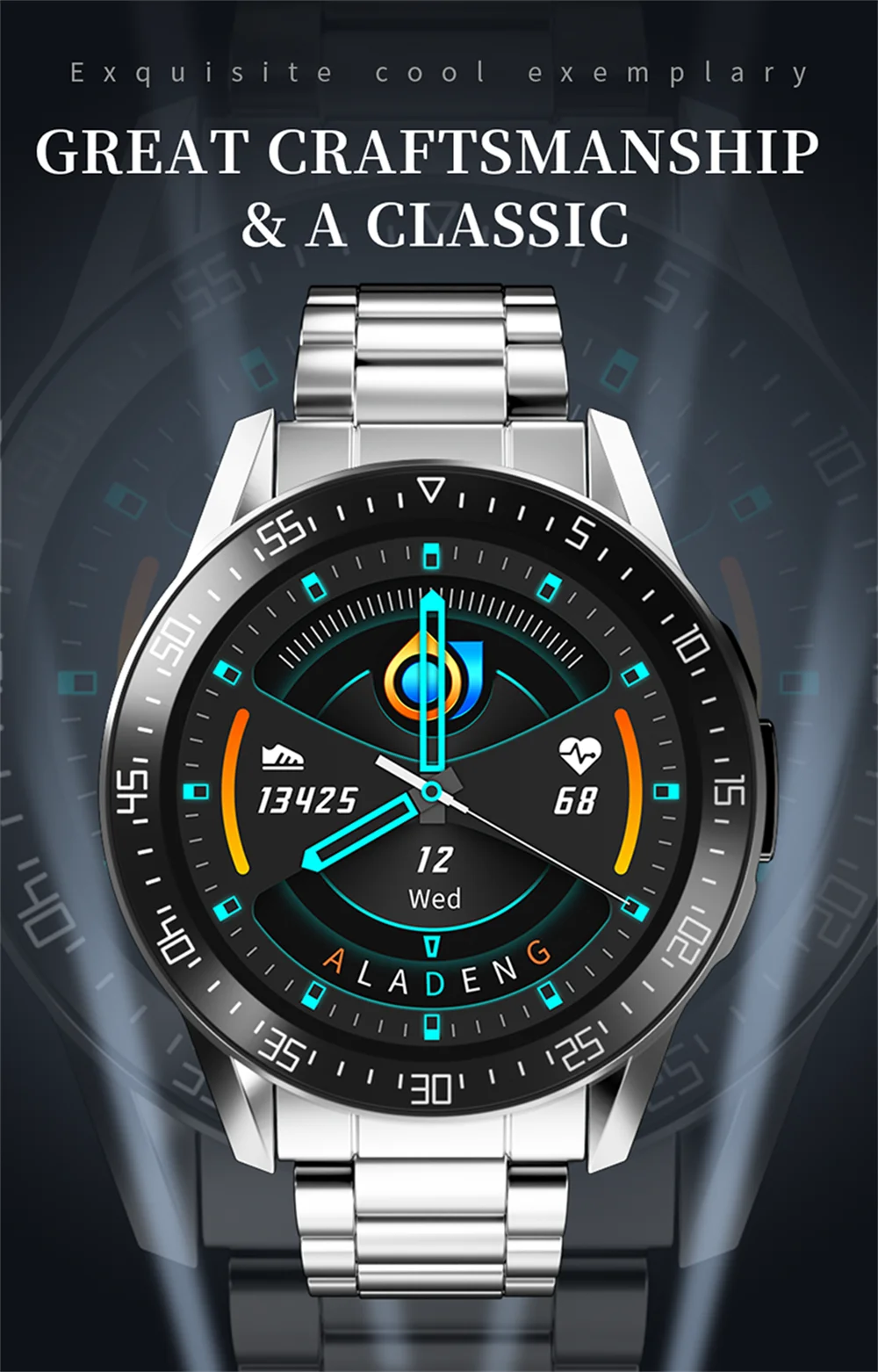 New Smart Watch ALD3 Infrared Body temperature measurement Bluetooth ...
