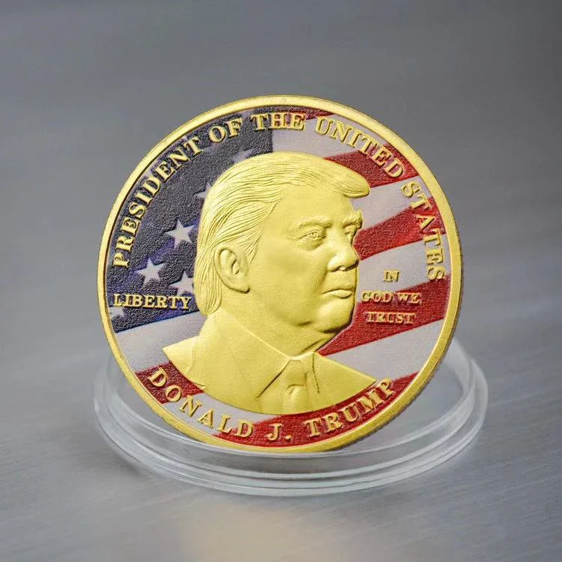 America-45th-President-Donald-Trump-Gold-Plated-Diamond-Commemorative ...
