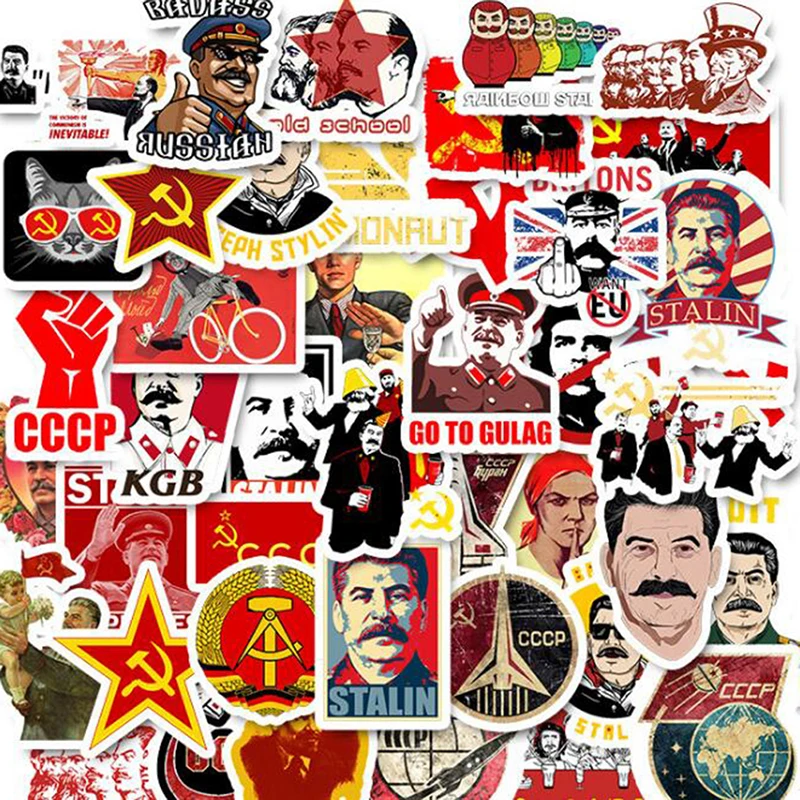50Pcs Russia Soviet Union Sticker Skateboard Laptop Luggage Guitar Bike ...