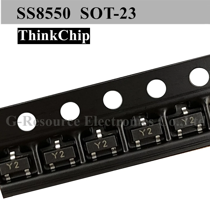 SMD PNP 신호 트랜지스터, SS8550 SOT 23 (마킹 Y2) SMD PNP 트라이오드 장착|케이블 도구 ...