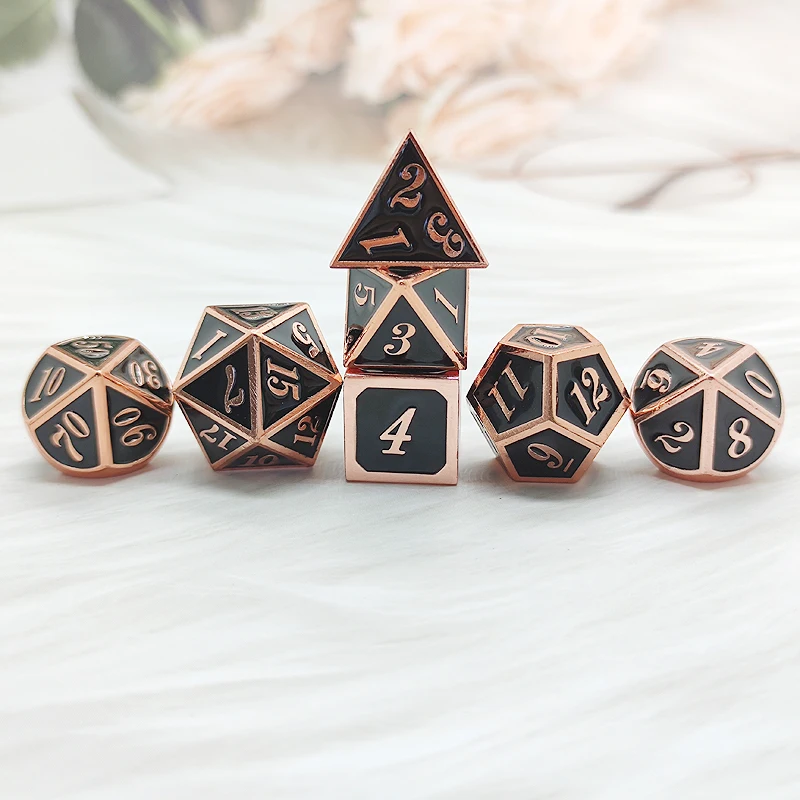All-kinds-of-solid-metal-dice-D20-dice-DND-polyhedron-dice-D-D-cube ...
