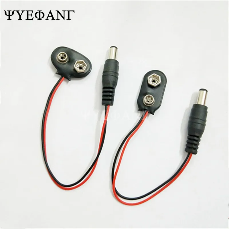 10-stuks-9v-dc-i-type-t-type-batterij-voedingskabel-clip-loop-jack ...