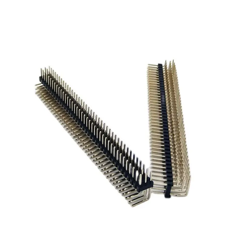 gold-plating-3x40pin-triple-row-2-54mm-Pin-Header-Connector-right-angle ...