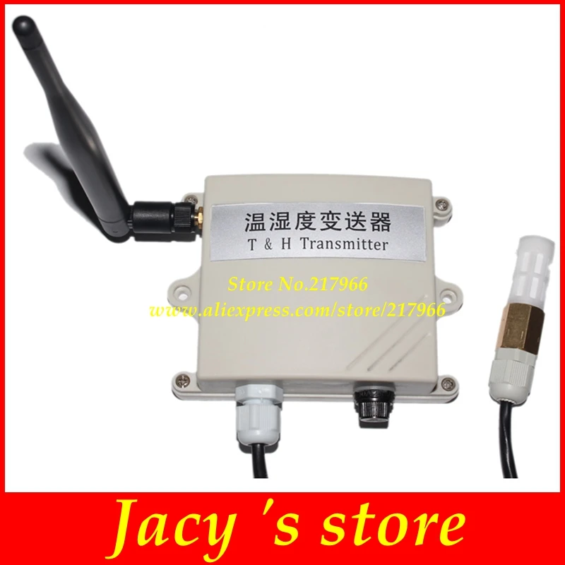 Zigbee Wireless Temperature And Humidity Sensor Modbus Rtu Lithium ...